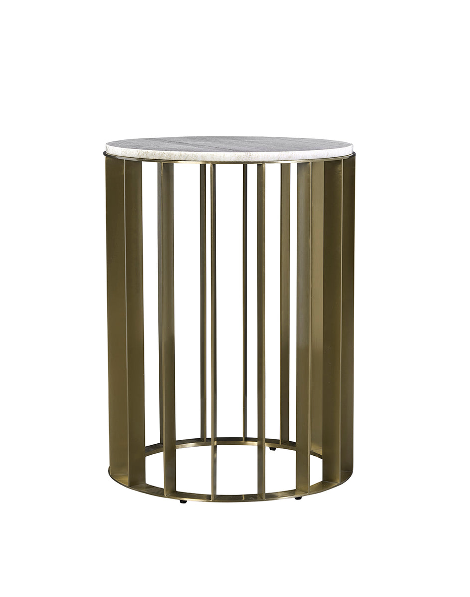 Madison Side Table With Stone Top – Belle Meade Signature