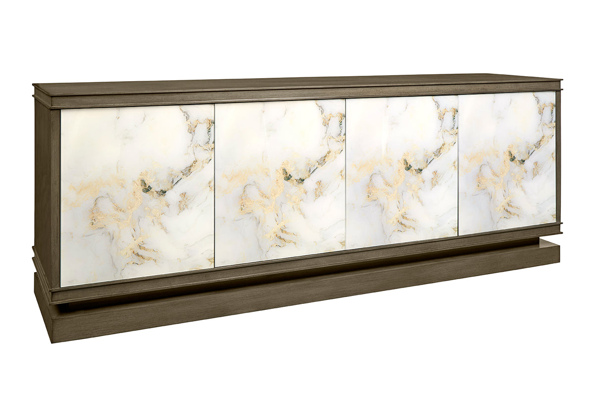 Owen Credenza with Specialty Glass – Belle Meade Signature
